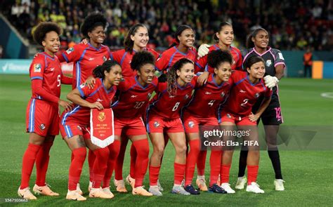 Players Of Panama Pose For A Team Photo Prior To The Fifa Womens