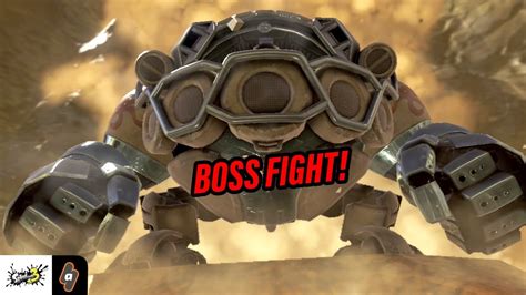 1st Boss Fight Octobot King L3gs Splatoon 3 Gameplay Youtube