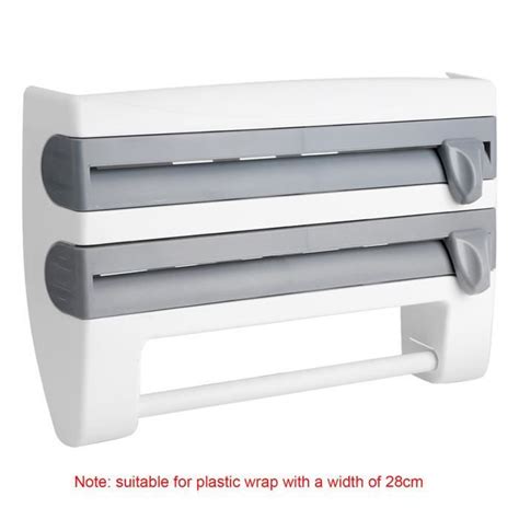 Qut Kitchen Sauce Bottle Storage Rack Paper Towel Holder Mount Kitchen