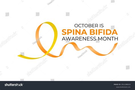 Vector Graphic Spina Bifida Awareness Month Stock Vector Royalty Free