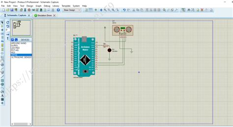 How To Simulate Hc Sr04 With Arduino Nano In Proteus