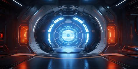Premium Ai Image Ai Generated Ai Generative Futuristic Space Ship
