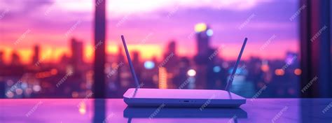 Stock Image Of High Speed Router For Fast Internet Connection In The
