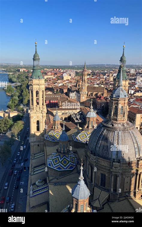 View Of The City From The Top Of A Tower At Cathedral Basilica Of Our