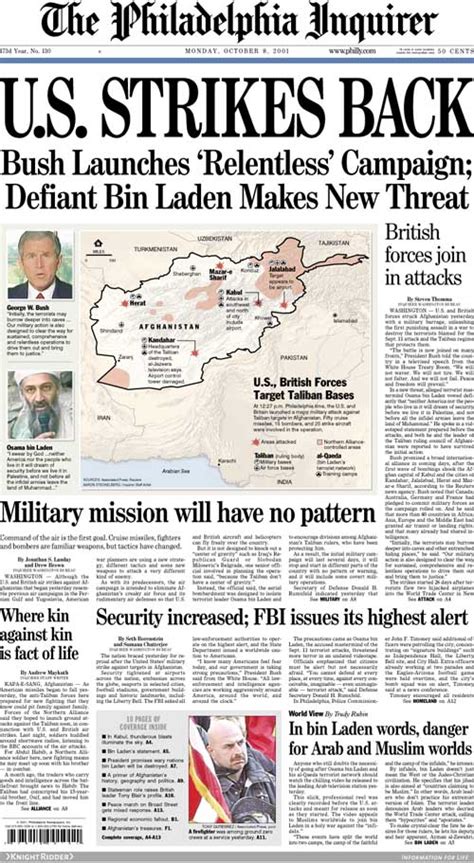 September 11 October 7 2001 America Strikes Back At The