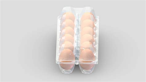 Supermarket Eggs Container 01 Low Poly 3d Model By Frezzy