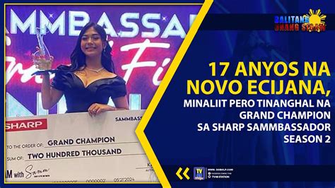17 Anyos Na Novo Ecijana Minaliit Pero Tinanghal Na Grand Champion Sa