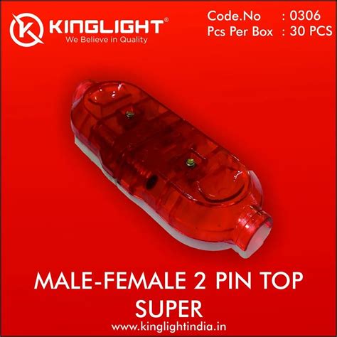 2 Pin Male Female Plug At ₹ 115piece Electrical Plug In Ahmedabad