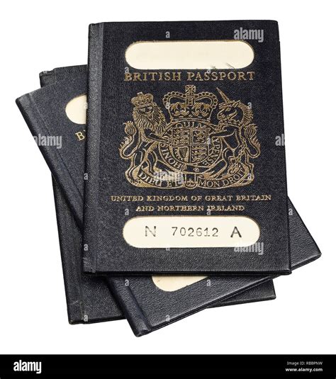 Old Style British Uk Passport Cut Out Stock Images And Pictures Alamy