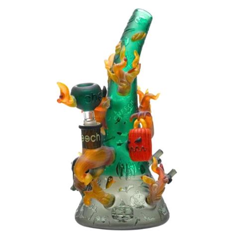 11” Cheech Glass Haunted Forest Beaker Bong Bongs Canada