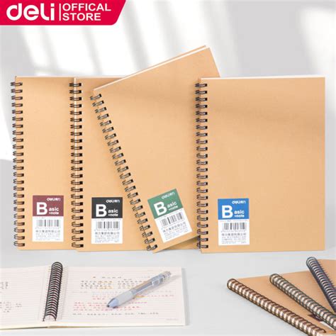 Deli A5 Spiral Notebook For School Supplies 60 Sheets Assorted Color La560 06 Lazada Ph