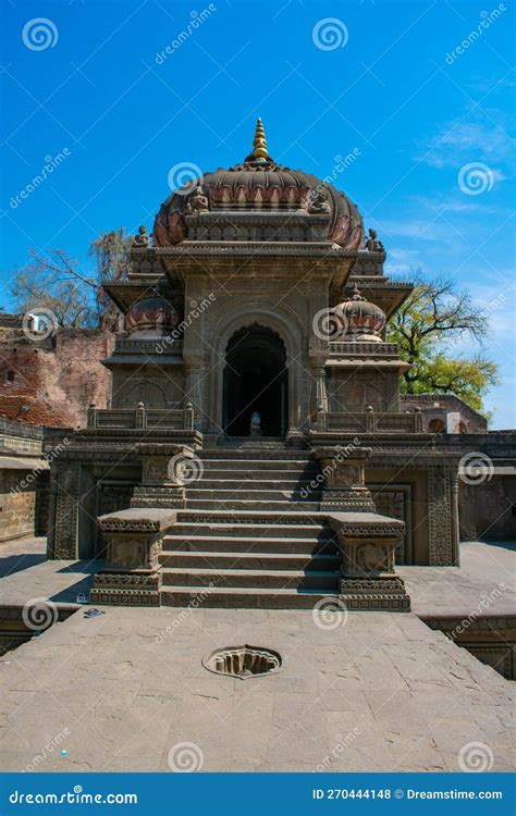 Maheshwar Ancient Sardar Vithoji Rao Holkar Chatri Or Cenotaph Stock