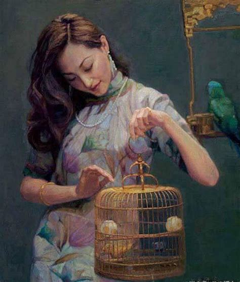 陈逸飞油画作品鉴赏 中国少儿艺教网 赏析