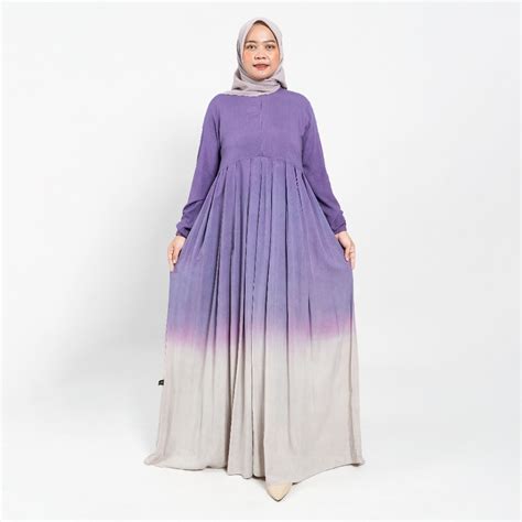 Jual [bisa Cod] Gamis Rayon Premium Gamis Tie Dye Kekinian Dress