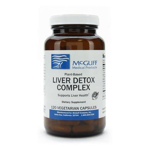 Liver Detox Complex Capsules 120 Count Mcguff