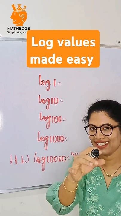 Log Values Made Easy Shorts Maths Mathedge Youtube