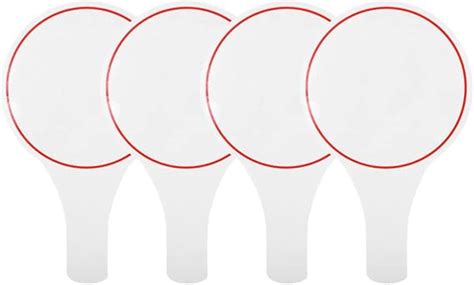 Operitacx 4pcs Dry Erase Scoreboard Double Sided Answer Paddle Scoring