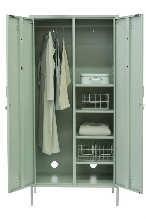 The Twinny In Sage • Locker Wardrobe And Locker Style Wardrobe • Green Locker Wardrobe Kleiner