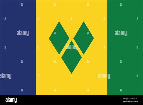 National Flag Of Saint Vincent And The Grenadines Saint Vincent And The Grenadines Sign Saint