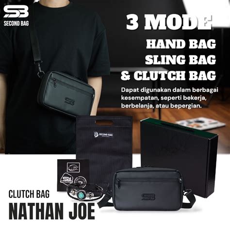 Jual Handbag Nathan Joe Tas Tangan Exclusive Model Kekinian Waterproof Slingbag Clutch