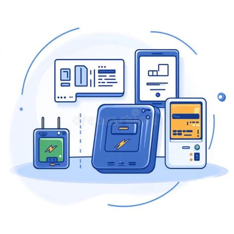 Minimalist 2d Vector Electronics Store Logo Design Concept Chaos Stock