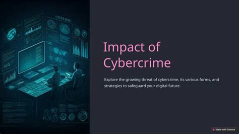 Impact Of Cybercrime Ppt Presentation Cybercrime And Digital Hygine Pptx