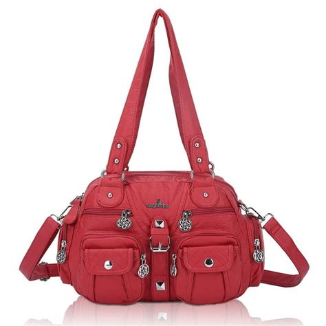 Angel Kiss Small Hobo Purses For Women Soft Vegan Leather Shoulder Bags