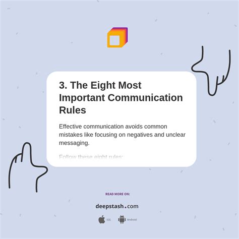 3 The Eight Most Important Communication Rules Deepstash 3 The Eight Most Important Communication Rules Deepstash