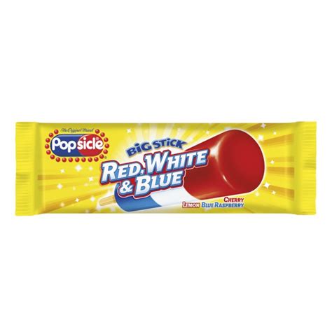 Popsicle Big Stick Naturally And Artificially Flavored Cherry Lemon And