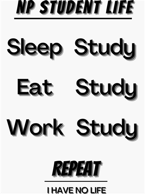 Nurse Practitioner Student Life Sticker For Sale By Nurse I Am