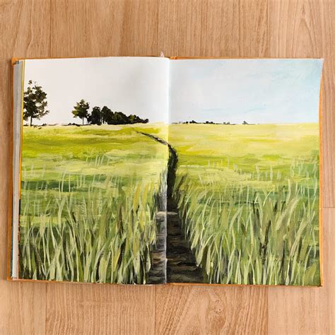 Sketchbook Landscapes 9 Days Challenge Online Class Debasree Dey Art