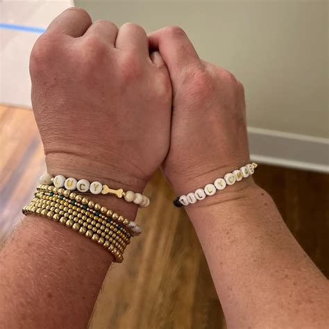 Dainty Cross Seed Bead Stacking Bracelets By Sarahndipity Jewelry Beaded Stretch Gold Ball