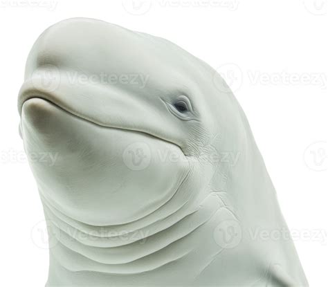 Beluga Whale With A Gentle Expression In Water 53343113 Png