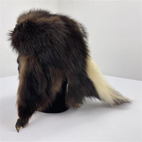 Sold Price Rendezvous Skunk Trapper Hat Headdress June 6 0122 900