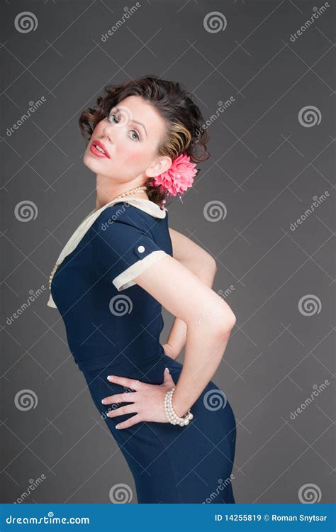 Pinup Sailor Girl Stock Image Image Of Lovely Pose 14255819