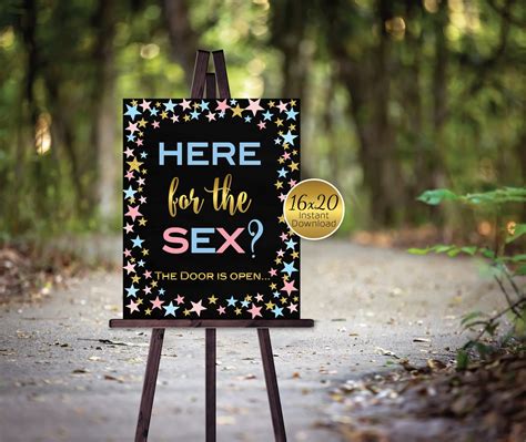 Twinkle Here For The Sex Gender Reveal Welcome Sign 16x20 Pink