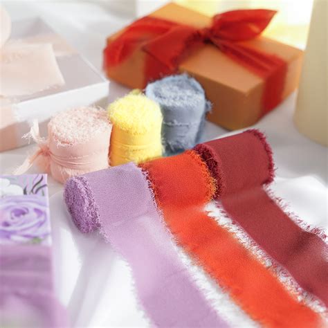 Real Pure Silk Ribbon Embroidery Satin Cotton Raw Grandado