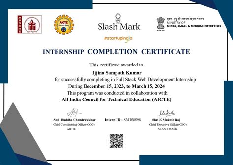 Ijjina Sampath Kumar On Linkedin Connections Startupindia Reactjs Internship Aicte Slashmark