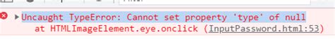 Uncaught Typeerror Cannot Set Property ‘type‘ Of Null的一个出现情况与解决cannot Destructure Property