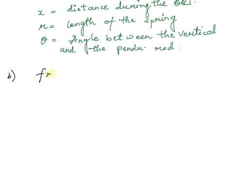 solved consider simple pendulum attached to support that is free to