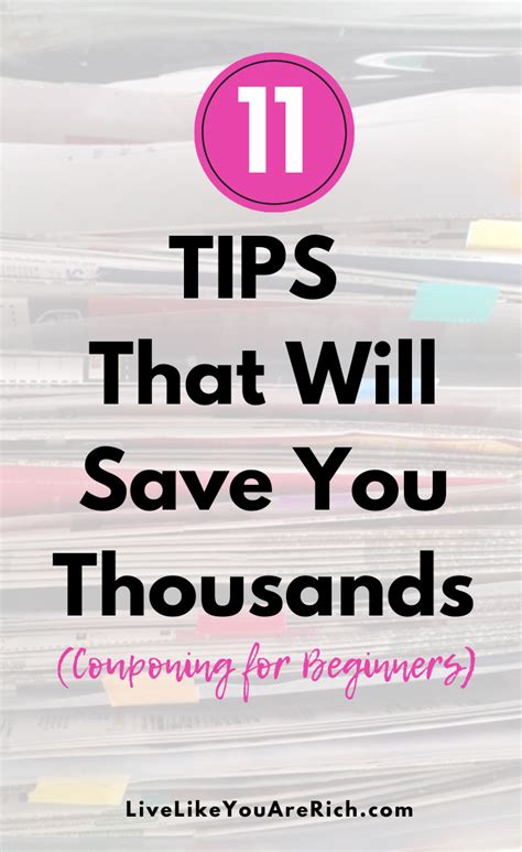 Couponing For Beginners 11 Tips That Will Save You Thousands