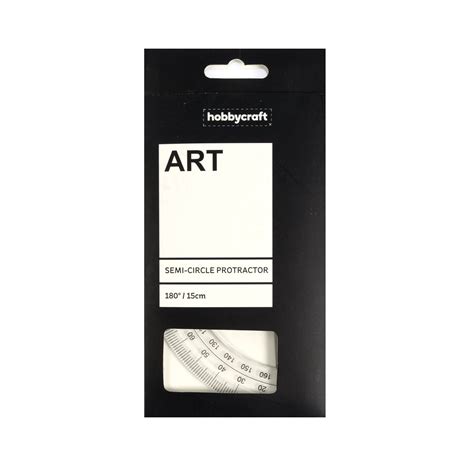 Semi Circle Protractor 15cm Hobbycraft