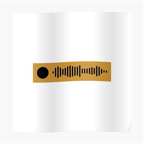 Lovely By Billie Eilish Spotify Scan Code Poster For Sale By Sisters Lab Redbubble