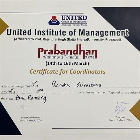 Pranshu Srivastava On Linkedin I Am Proud To Announce That I Have Earned My Event Coordinator