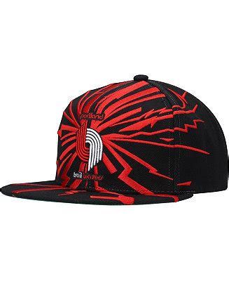 Mens Mitchell And Ness Black Portland Trail Blazers Hardwood Classics