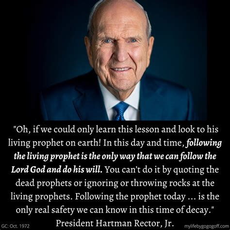 My Oh If We Could Only Learn This Lesson And Look To His Living