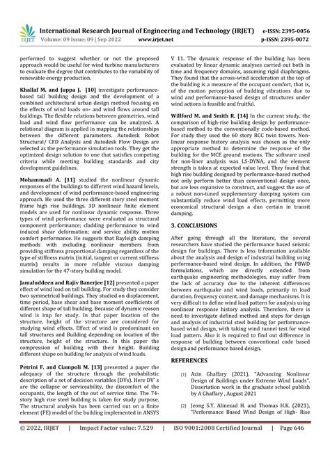 Review On Performance Based Wind Analysis And Design Pdf
