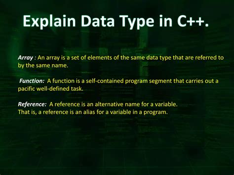 Basic Data Types In C Pptx
