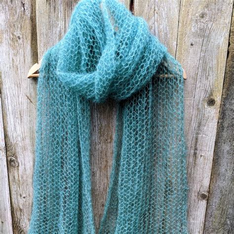 Mohair Wrap Pattern Knit Etsy