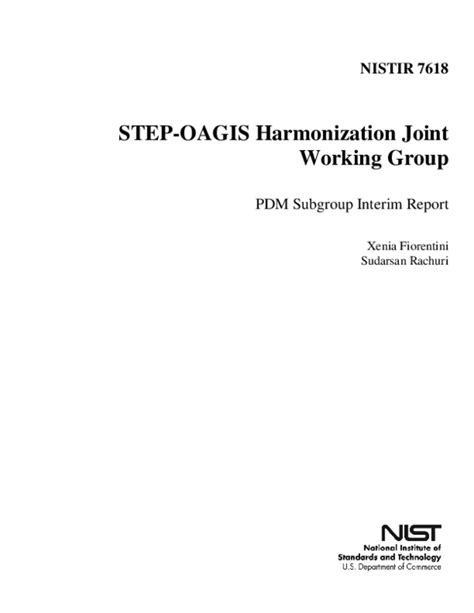 Pdf Step Oagis Harmonization Joint Working Group